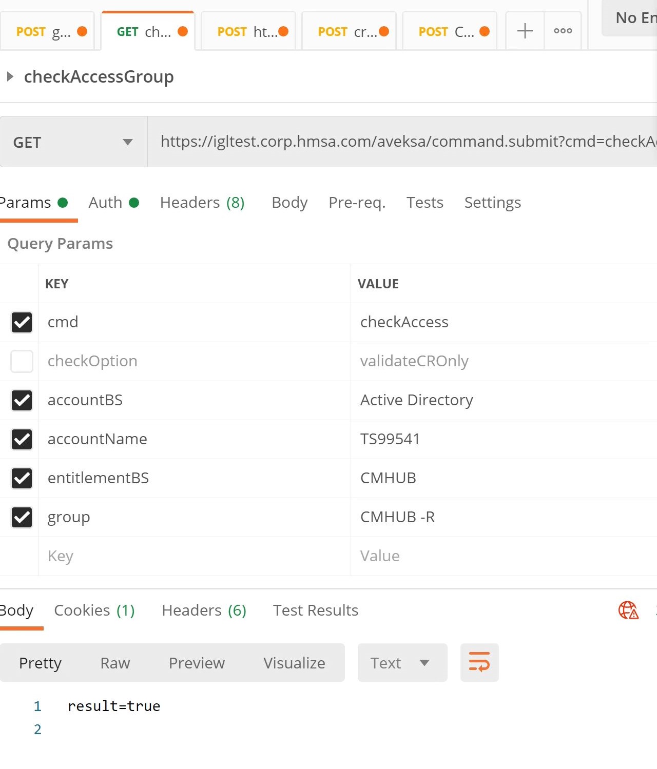 Checkaccess Webservice Api Call Not Working Correctly For Accounts Rsa Community