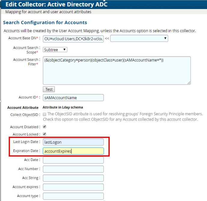 Ad Account Collector Is Not Collecting The Last Login Date And