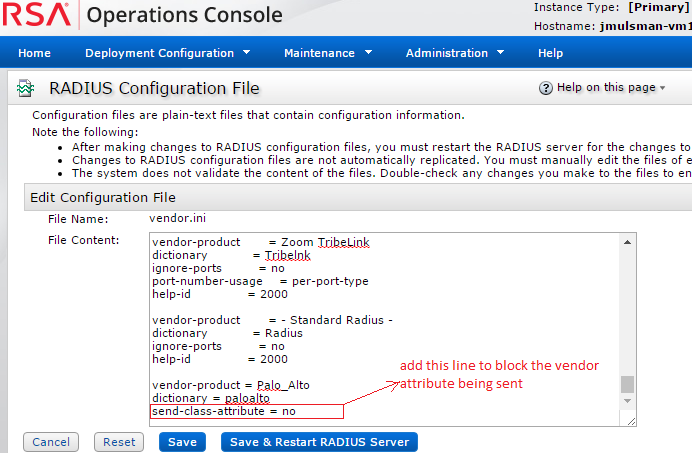 How to map a RADIUS attribute to a value that equals a User group for Access Control | RSA Community