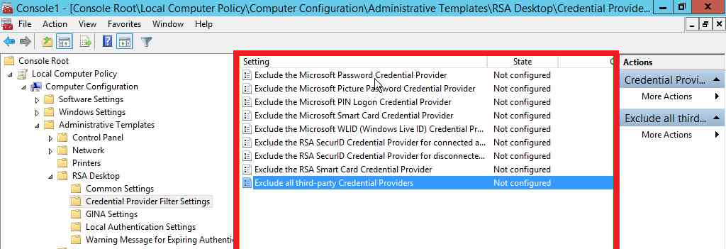 Rsa Authentication Agent For Windows Shows No Login Tiles On The Login
