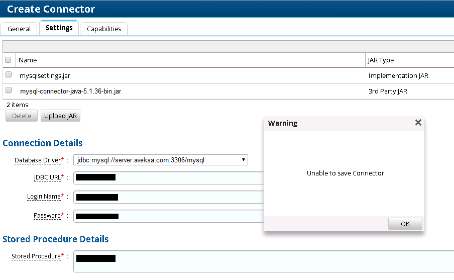 Unable To Save Connector Error When Saving A Java Code Based Afx Connector In Rsa Identity