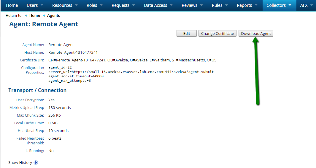 Remote Agent Fails To Start After Metadata Import Rsa Community