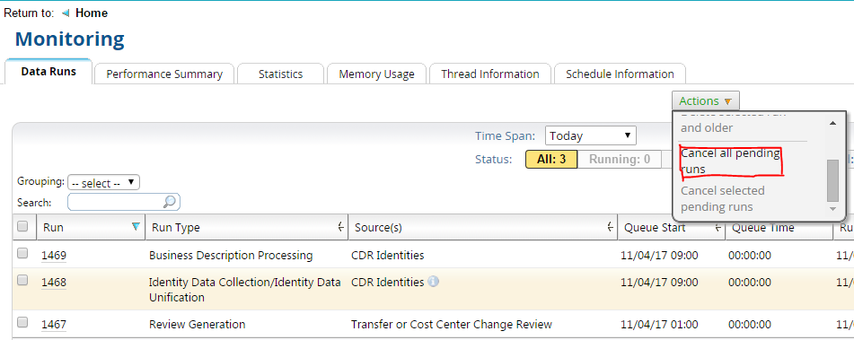 How To Abort A Running Collector In Rsa Identity Governance And