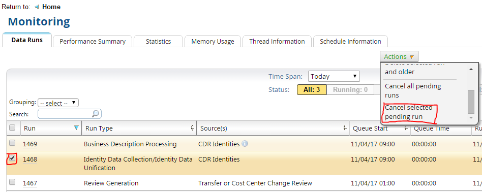 How To Abort A Running Collector In Rsa Identity Governance And