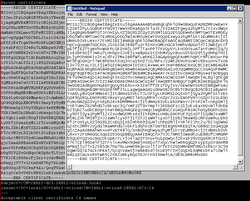 Get The External Identity Source Ldaps Certificate Using Openssl For