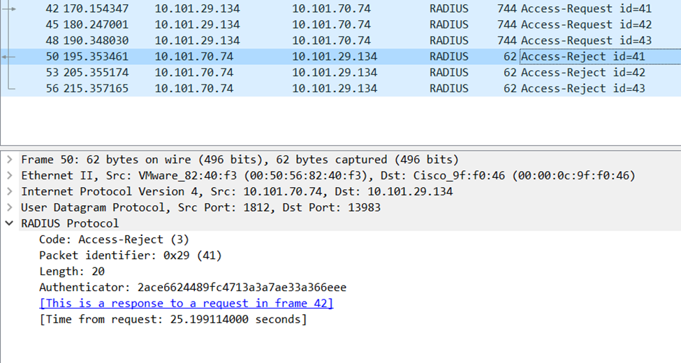 Radius Client Authentication failed For PIN+Token profile (New PIN Mode) with Cisco Anyconnect ...