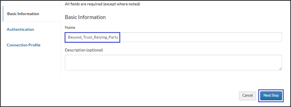 Beyondtrust Privileged Remote Access Saml Relying Party Configuration