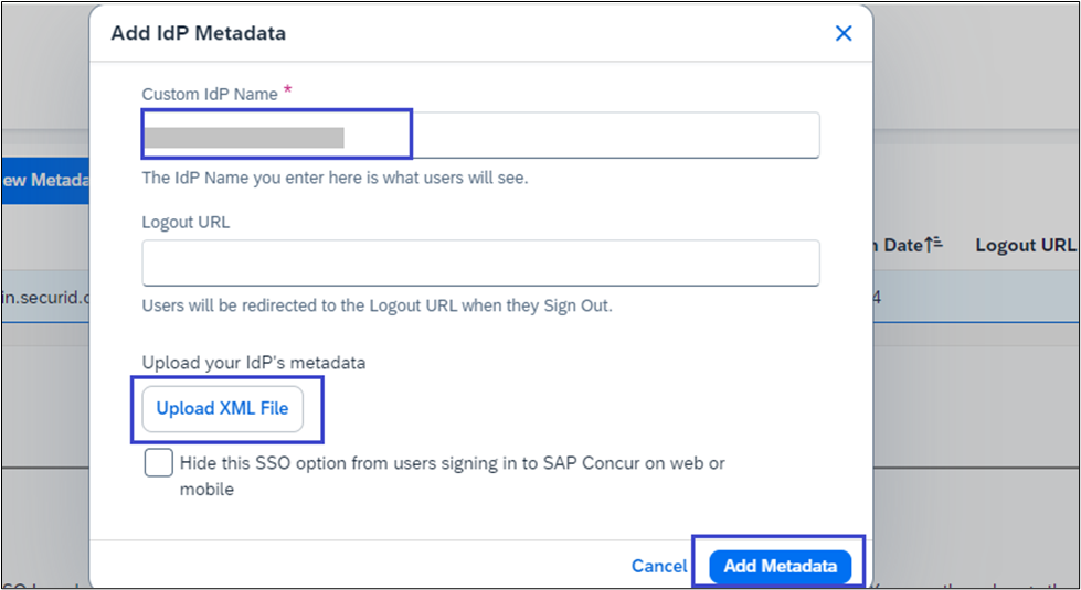 Sap Concur Saml My Page Sso Configuration Rsa Ready Implementation