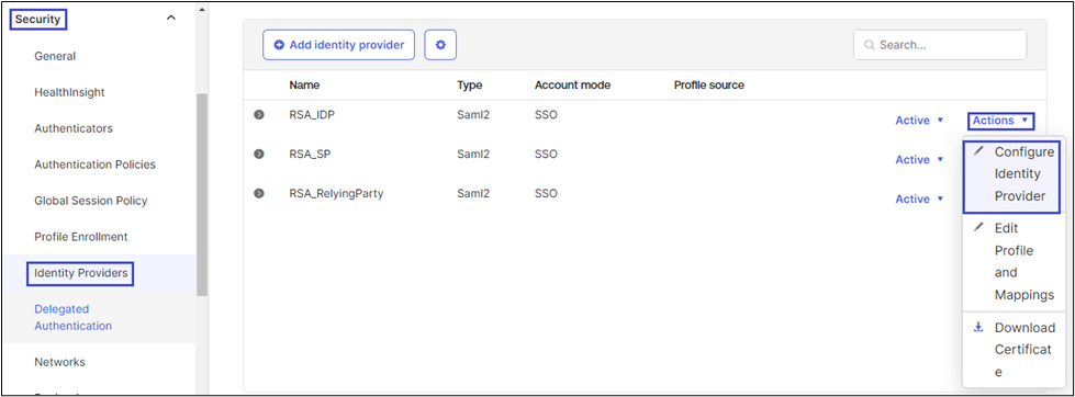 Okta Saml My Page Sso Configuration Rsa Ready Implementation Guide