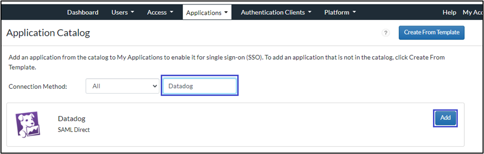 Datadog - SAML My Page SSO Configuration - RSA Ready Implementation ...