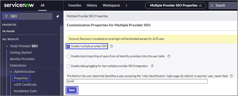 ServiceNow - SAML My Page SSO Configuration - RSA Ready Implementation Guide | RSA Community
