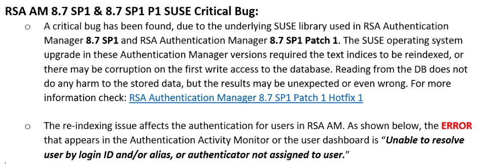 RSA Authentication Manager Upgrade Process | RSA Community