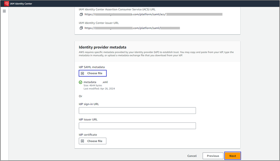 AWS IAM Identity Center - SAML Relying Party Configuration - RSA Ready ...
