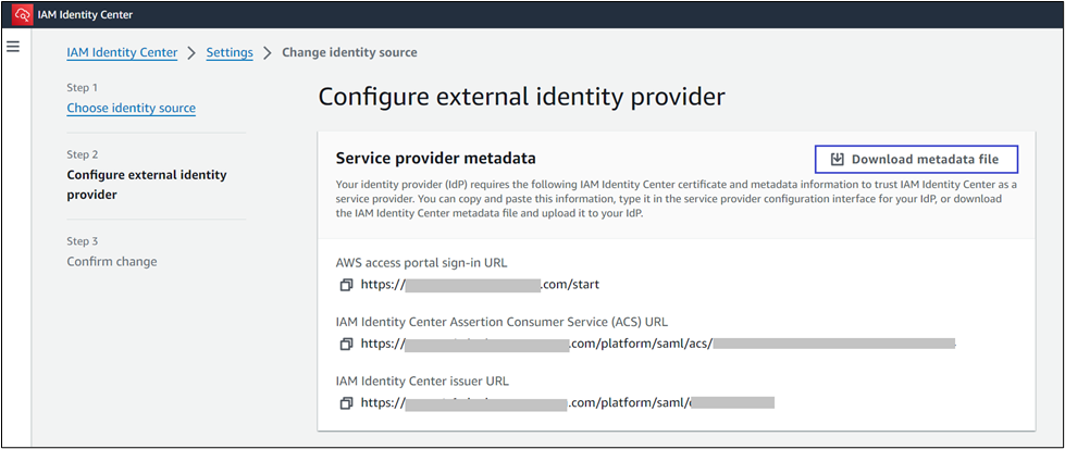 AWS IAM Identity Center - SAML Relying Party Configuration - RSA Ready ...