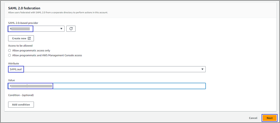 AWS IAM Identity Center - SAML Relying Party Configuration - RSA Ready ...