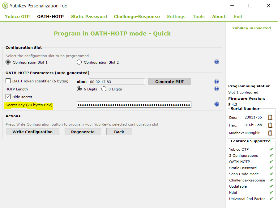 Upload OATH HOTP OTP Seed File fails with Admin Event "Authenticator(s ...