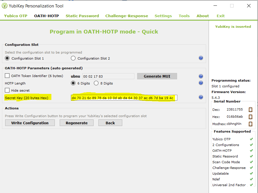 Upload OATH HOTP OTP Seed File fails with Admin Event "Authenticator(s ...