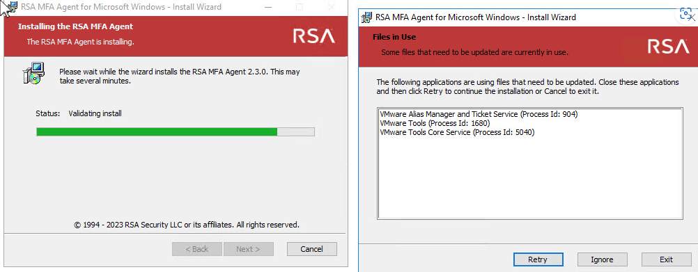 Mfa Agent For Windows V23 Upgrade Is Paused By Error The Following