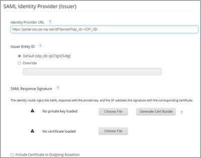 Federated Directory - SAML IDR SSO Configuration RSA Ready Implementation Guide | RSA Community
