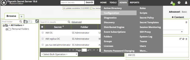 Radiuswith Cas Configuration Thycotic Secret Server 106 Rsa Ready
