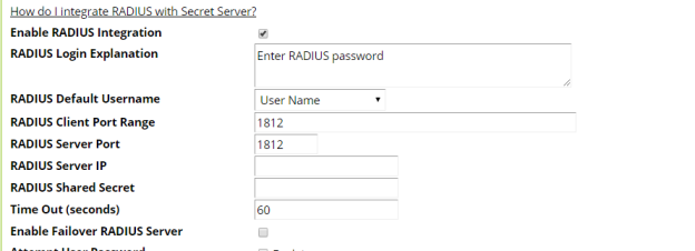 RADIUSwith CAS Configuration - Thycotic Secret Server 10.6 - RSA Ready ...