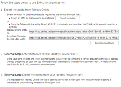 SSO Agent - SAML Configuration - Tableau RSA Ready SecurID Access Implementation Guide | RSA ...