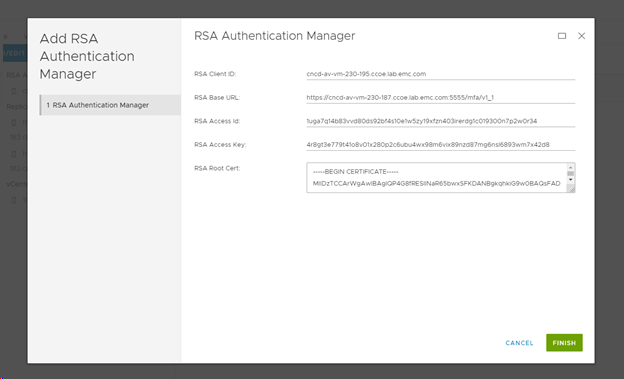 DELL EMC Avamar Rel19.2 - SecurIDAuthentication APIwith AM Configuration - RSA Ready SecurID ...