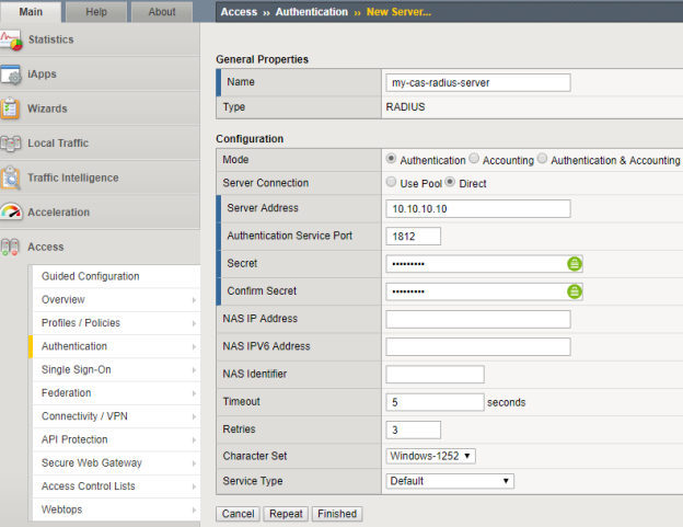 F5 Big Ip Apm 141 Radiuswith Cas Configuration Rsa Ready Securid