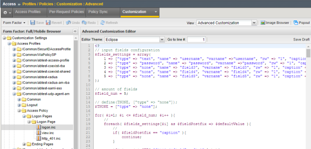 F5 Big Ip Apm 14 1 Risk Based Authentication Configuration Rsa Ready Securid Access