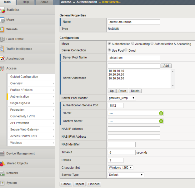 F5 Big Ip Apm 141 Radiuswith Am Configuration Rsa Ready Securid