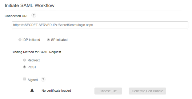 Ssoagent Samlconfiguration Thycotic Secret Server 106 Rsa Ready