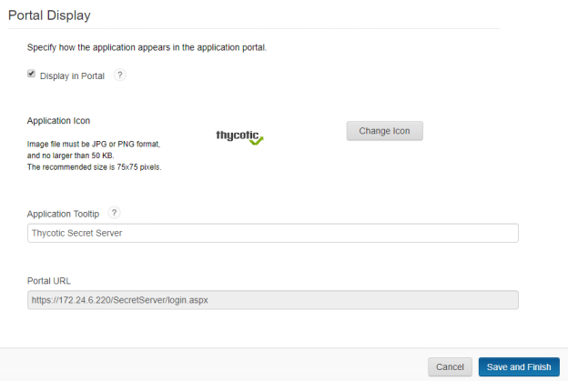 Ssoagent Samlconfiguration Thycotic Secret Server 106 Rsa Ready