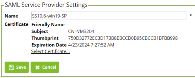 Ssoagent Samlconfiguration Thycotic Secret Server 106 Rsa Ready