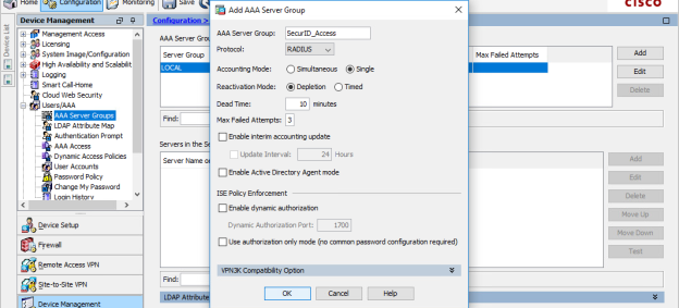Radiuswith Am Configuration Cisco Asa Rsa Ready Securid Access