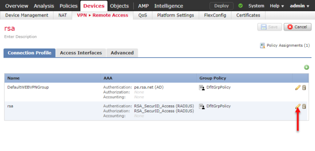 Remote Access Vpn Configuration Cisco Ftd Rsa Ready Securid Access