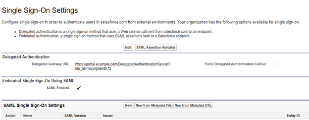 Salesforce Ssoagent Samlconfiguration Rsa Ready Securid Access