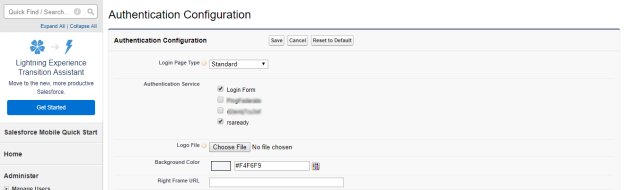 Salesforce Ssoagent Samlconfiguration Rsa Ready Securid Access