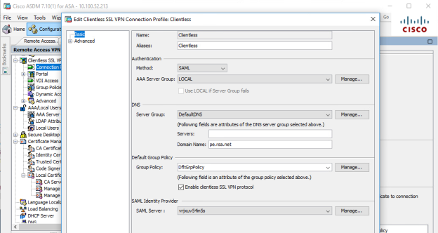 Clientless Sslvpnportal Cisco Asa Rsa Ready Securid Access