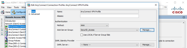 Anyconnect Configuration Cisco Asa Rsa Ready Securid Access