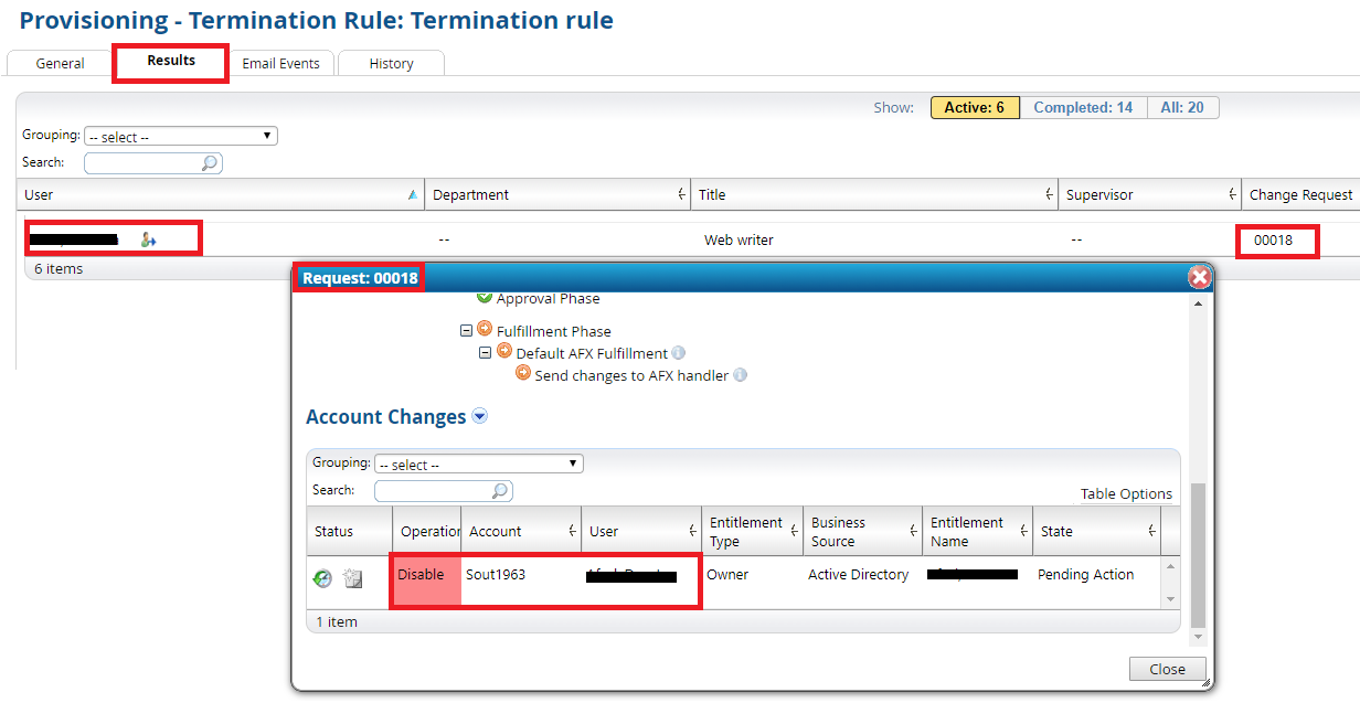 Rsa Identity Governance And Lifecycle 70x Provisioning Termination Rule