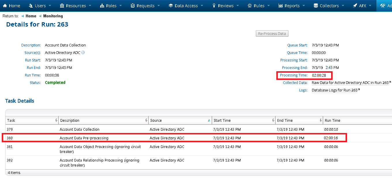 Collection Data Pre Processing Takes Longer And Longer To Complete In