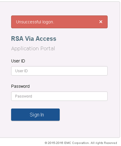 Troubleshooting "unsuccessful logon" failure for the SecurID Access ...