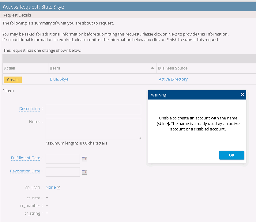 Unable To Re Use A Deleted Account Name If The Account Was Previously