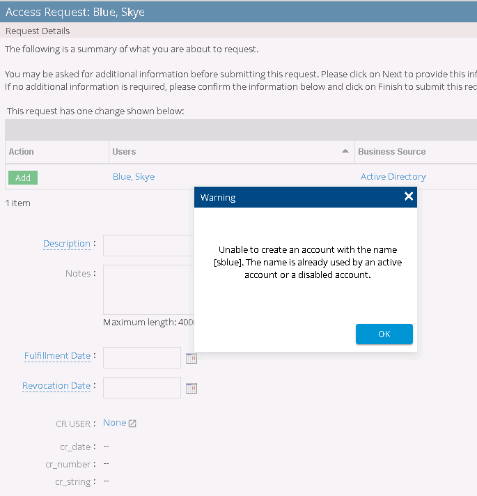 Unable To Re Use A Deleted Account Name If The Account Was Previously