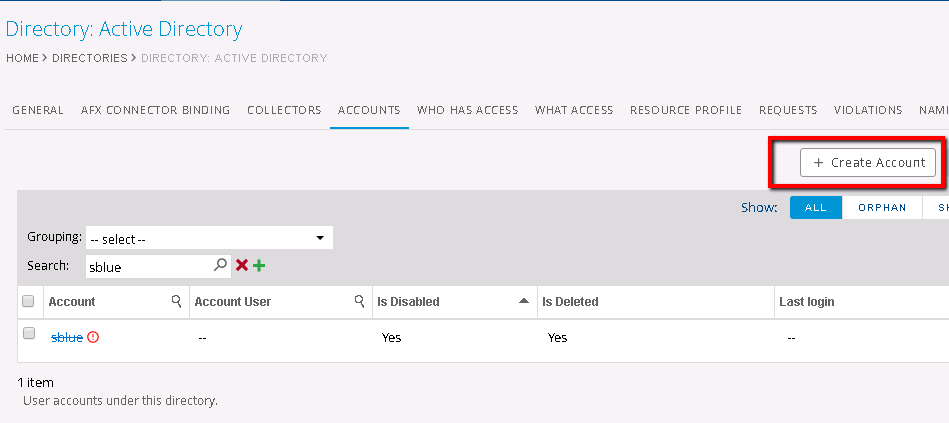 Unable To Re Use A Deleted Account Name If The Account Was Previously