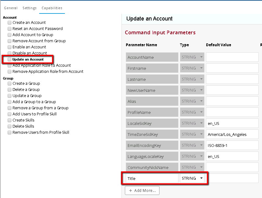 Salesforce Afx Connector Update An Account Capability Fails To Update Additional Parameters In