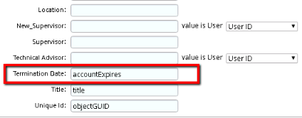 Termination Date is not populated with the Account Expires date when running an Active Directory ...