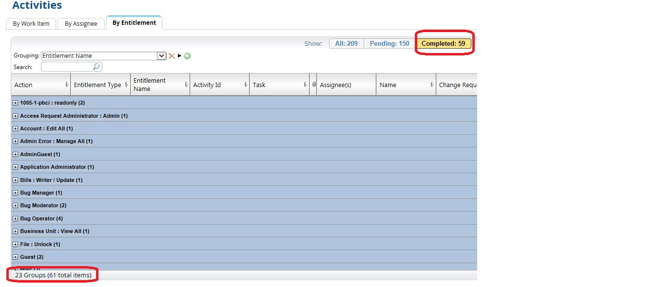 Count mismatch on Activities and Approval pages in RSA Identity ...