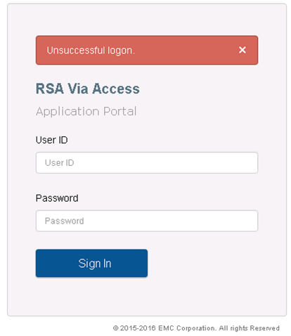 Troubleshooting RSA SecurID Access Application Portal unsuccessful ...