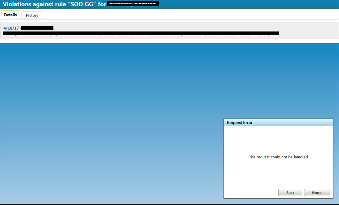 The Request Could Not Be Handled Message Occurs In The Rsa Identity